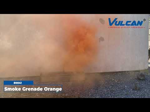 Vulcan Fireworks Tactical Smoke Orange -80041 – Pyrotex Fireworks
